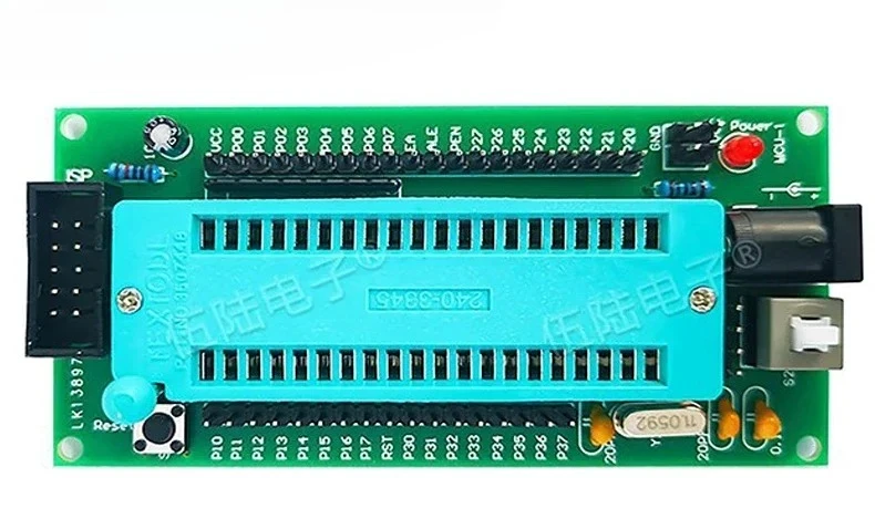 51 Microcontroller System Development Board STC89C52 AT Core Programmer ...