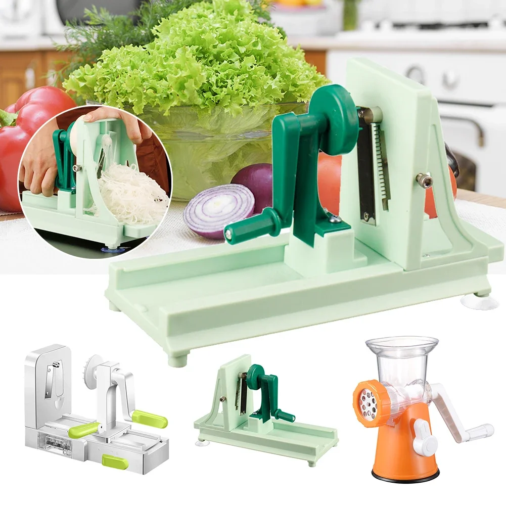 Manual Vegetable Spiral Slicer Vegetable Cabbage Chopper Non Slip ...