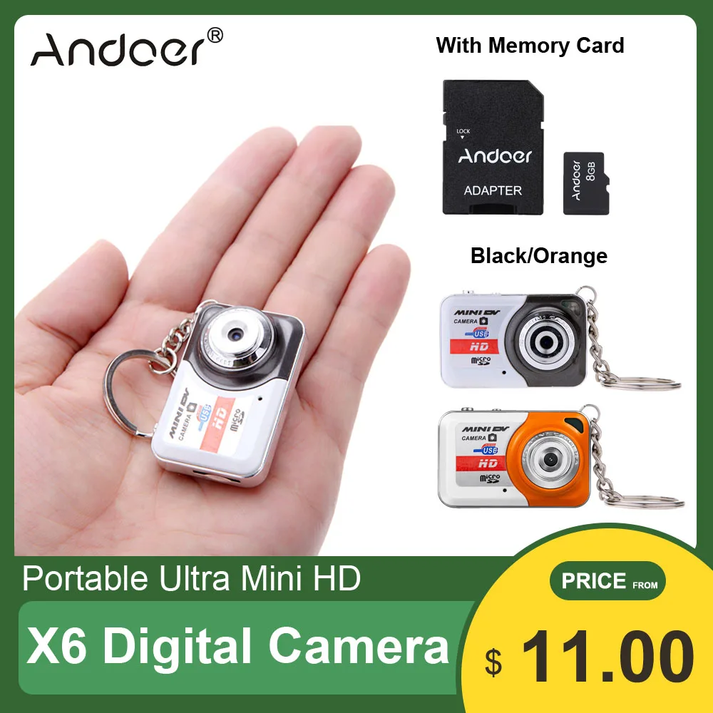 X6 Portable Ultra Mini Hd Video Camera Digital Camera High Denifition ...