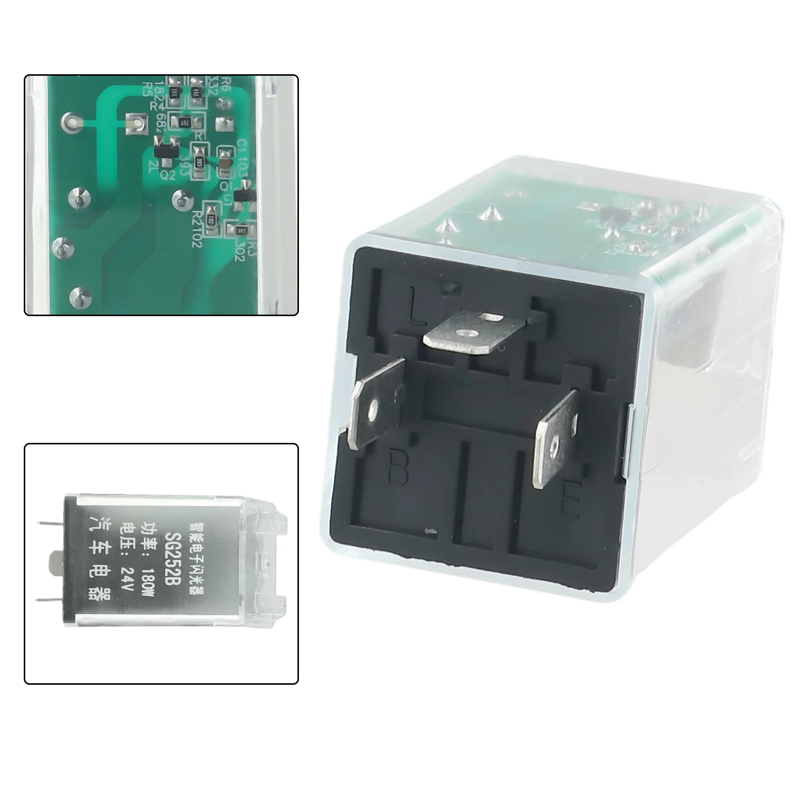 24V-3-Pin-LED-Adjustable-Car-Flasher-Relay-To-Fix-LED-Light-Turn-Signal ...