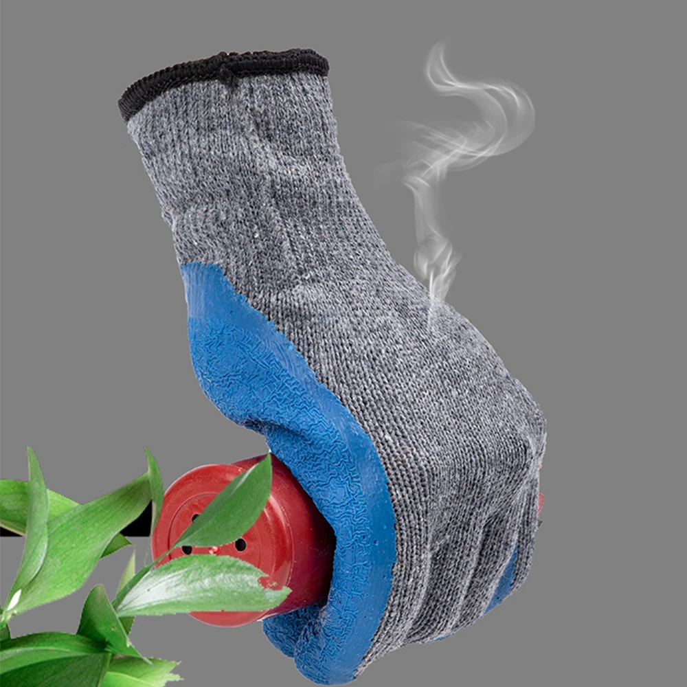 Latex-Garden-Work-Gloves-Thickened-Non-Slip-Cotton-Shell-Latex-Coated ...