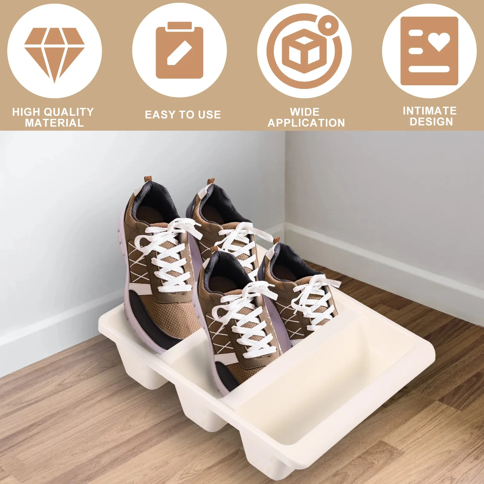 4Pcs-Reusable-Shoe-Organizer-Rack-Space-saving-Plastic-Storage-Shoe ...