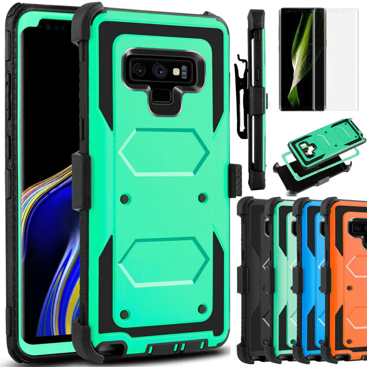 3-in-1Heavy-Duty-Rugged-Armor-Shockproof-Case-For-Samsung-Galaxy-Note ...