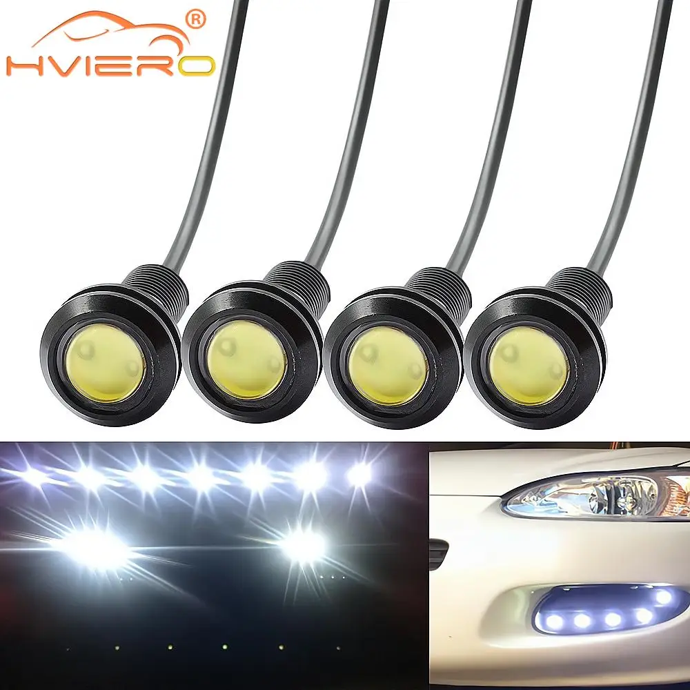 4X-18mm-9W-Auto-Turn-Signal-Eagle-Eye-Light-COB-Daytime-Running-DRL-Car ...