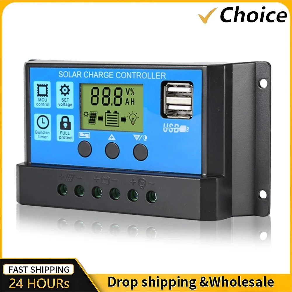 Solar Charge and Discharge Controller with LCD Display – Real-World ...