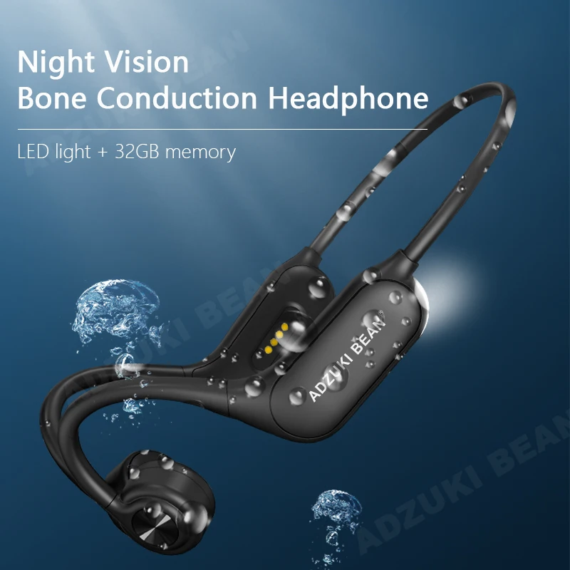 Adzuki-Bean-P8-Earphone-Konduksi-Tulang-Asli-Nirkabel-IP68-Headphone ...