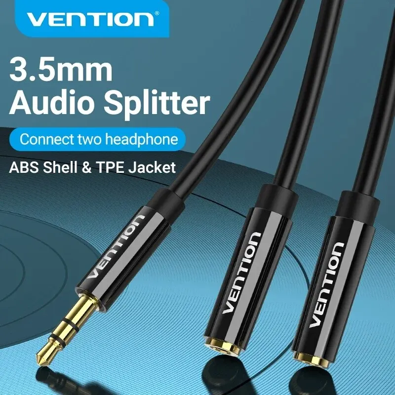 Vention-Audio-Splitter-Cable-3-5mm-Male-to-2-Female-Jack-3-5mm-Mic-Y ...