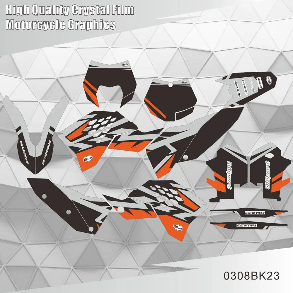 Pegatinas-gr-ficas-para-fondo-de-motocicleta-calcoman-as-para-KTM-SX ...