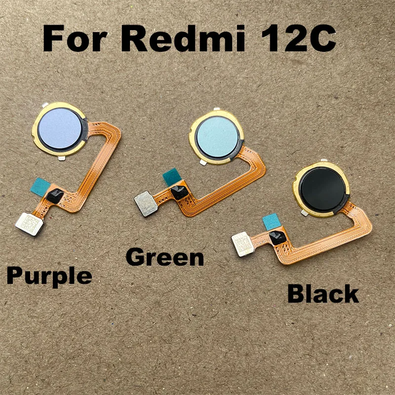 Sensor de huellas dactilares para Xiaomi Redmi 12C, botón de inicio ...