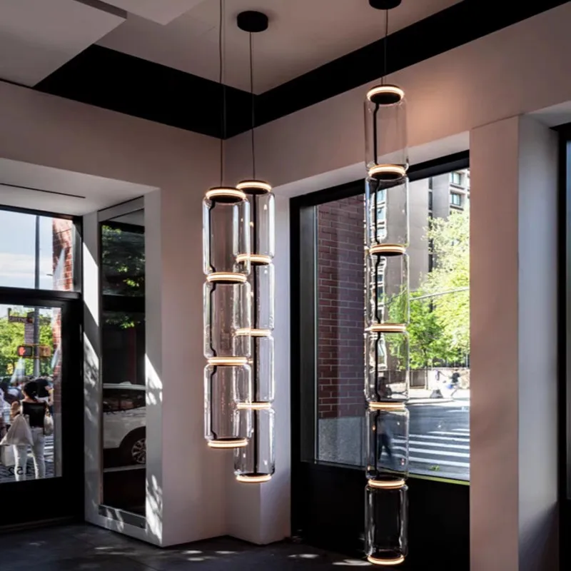 Modern-Design-Glass-LED-Pendant-Lamp-For-Dining-Room-Stairs-Living-Room ...