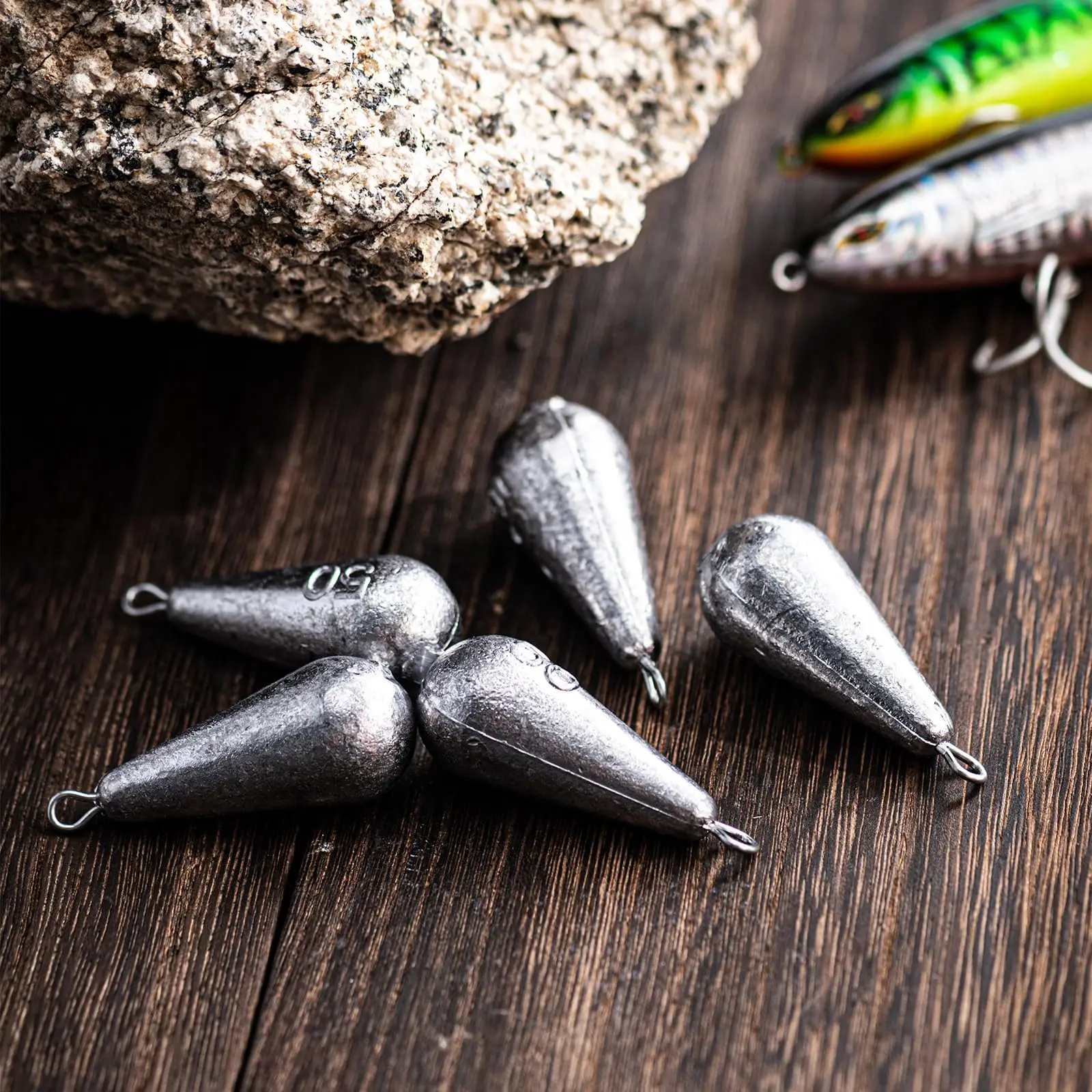 Quick-Release-Fishing-Weight-Sinker-10Pcs10g-Soft-Bait-Sinker-Bass ...