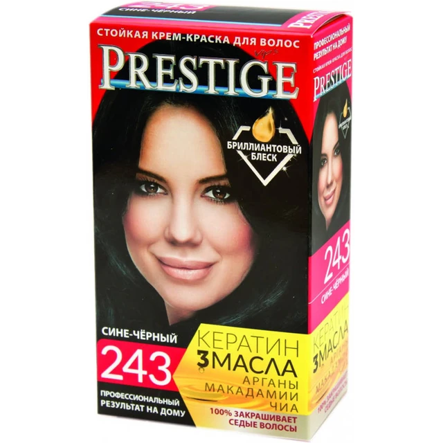 Blue Black Hair Dye Box