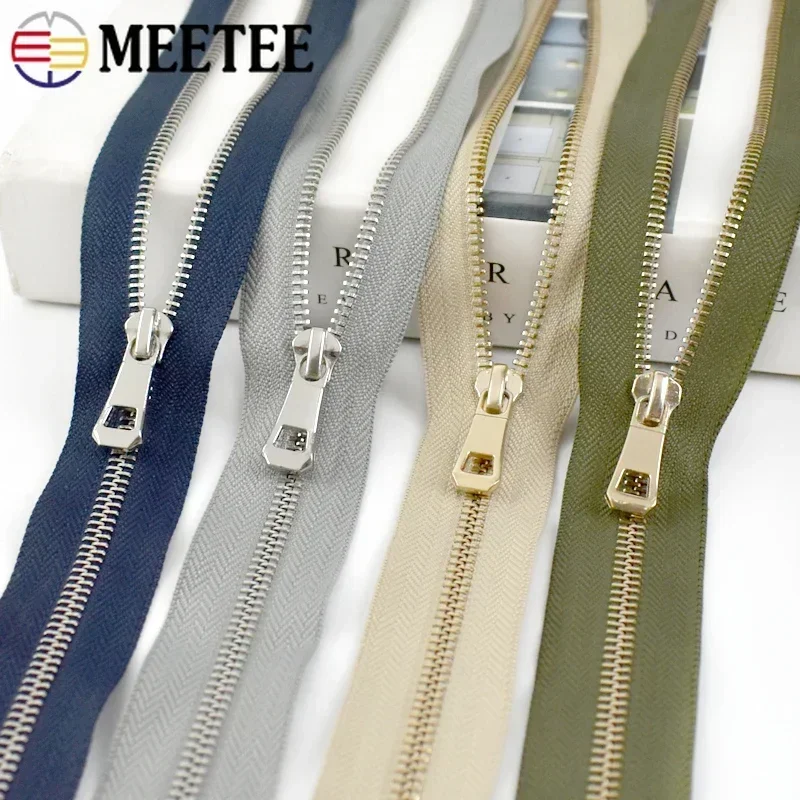 1Pc-Meetee-5-35-85cm-Metal-Zippers-Open-end-Bag-Jacket-Garment-Auto ...