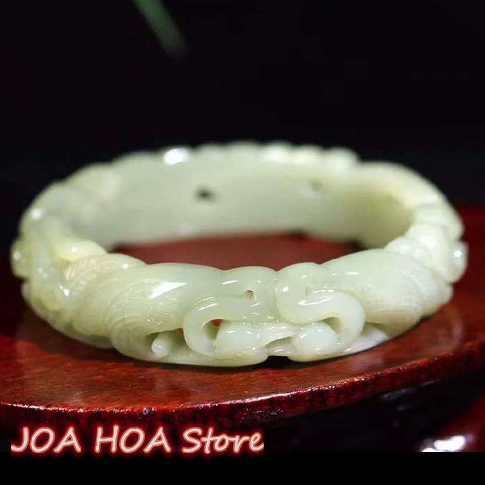7A-Grade-Natural-Xinjiang-Hetian-Jade-Bangle-Hand-carved-Hollow-Azure ...