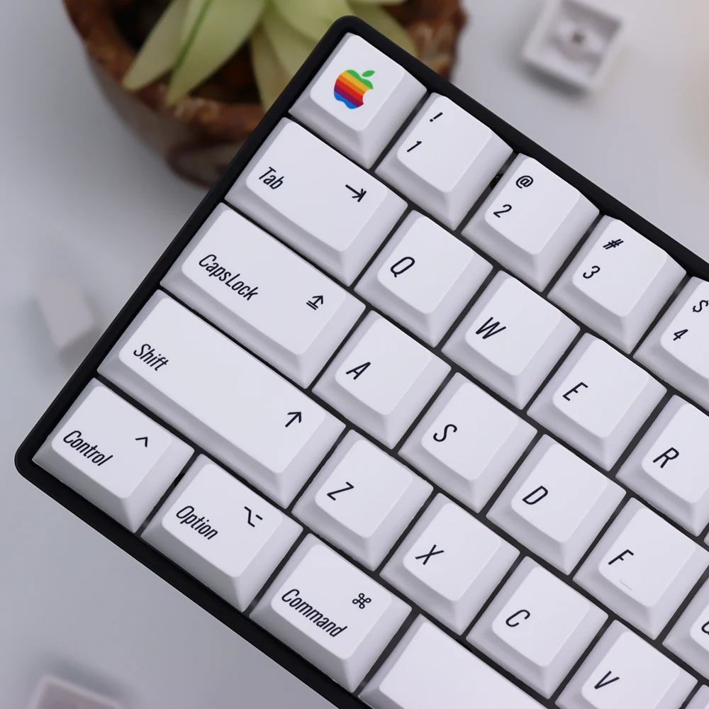 white-minimalist-keycaps-PBT-Cherry-Profile-Layout-key-cap-for-GMK ...