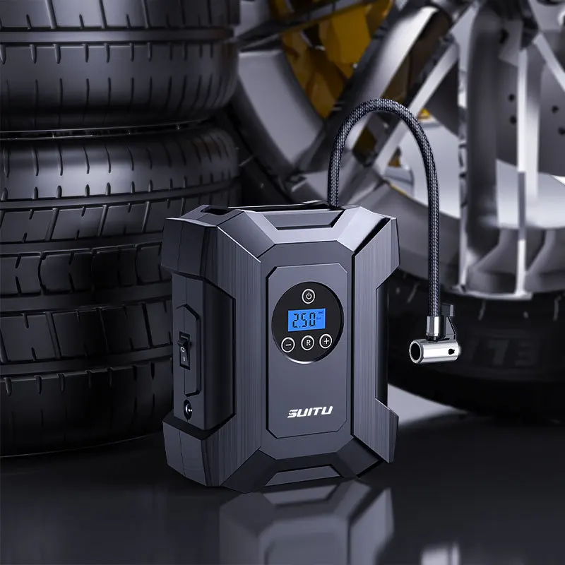 Mini-Car-Air-Compressor-Battery-Power-Portable-Tire-Inflator-Wireless ...