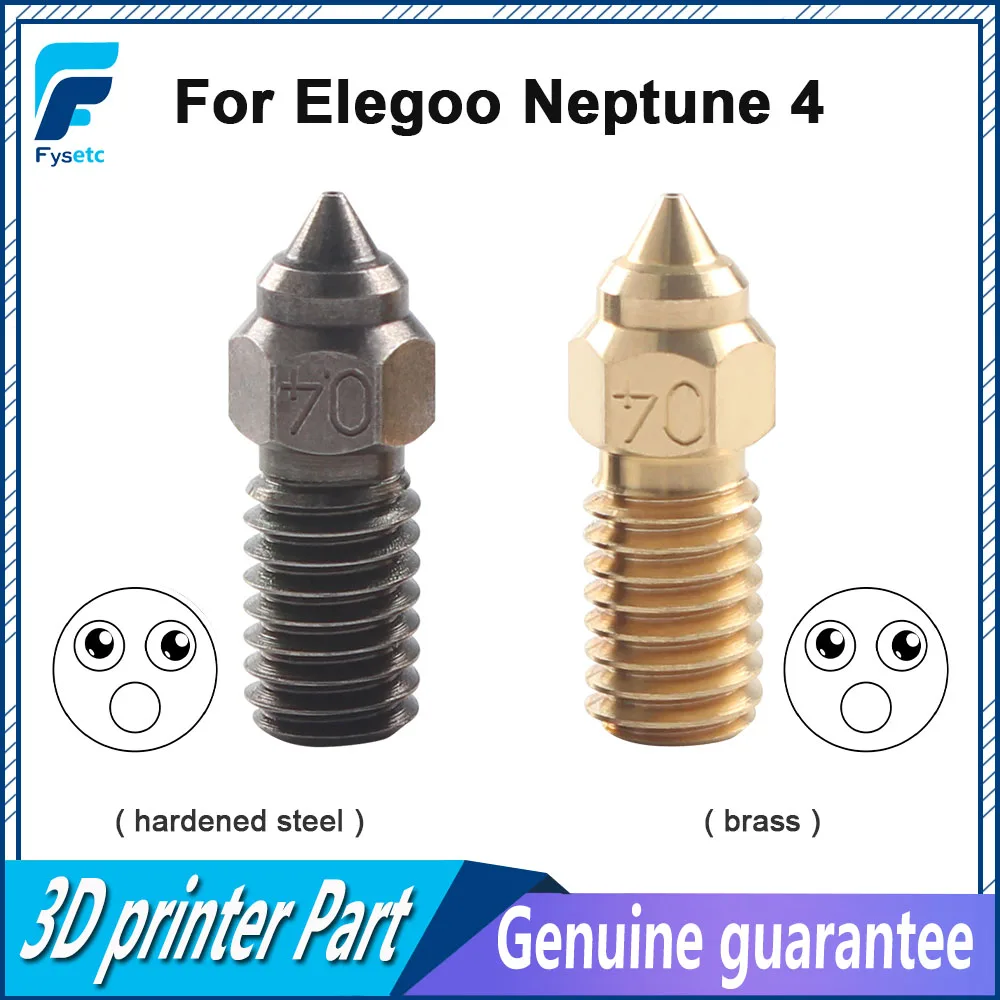 For-Elegoo-Neptune-4-CHTNOZZLE-High-Speed-Nozzle-0-4mm-Hardened-Steel ...
