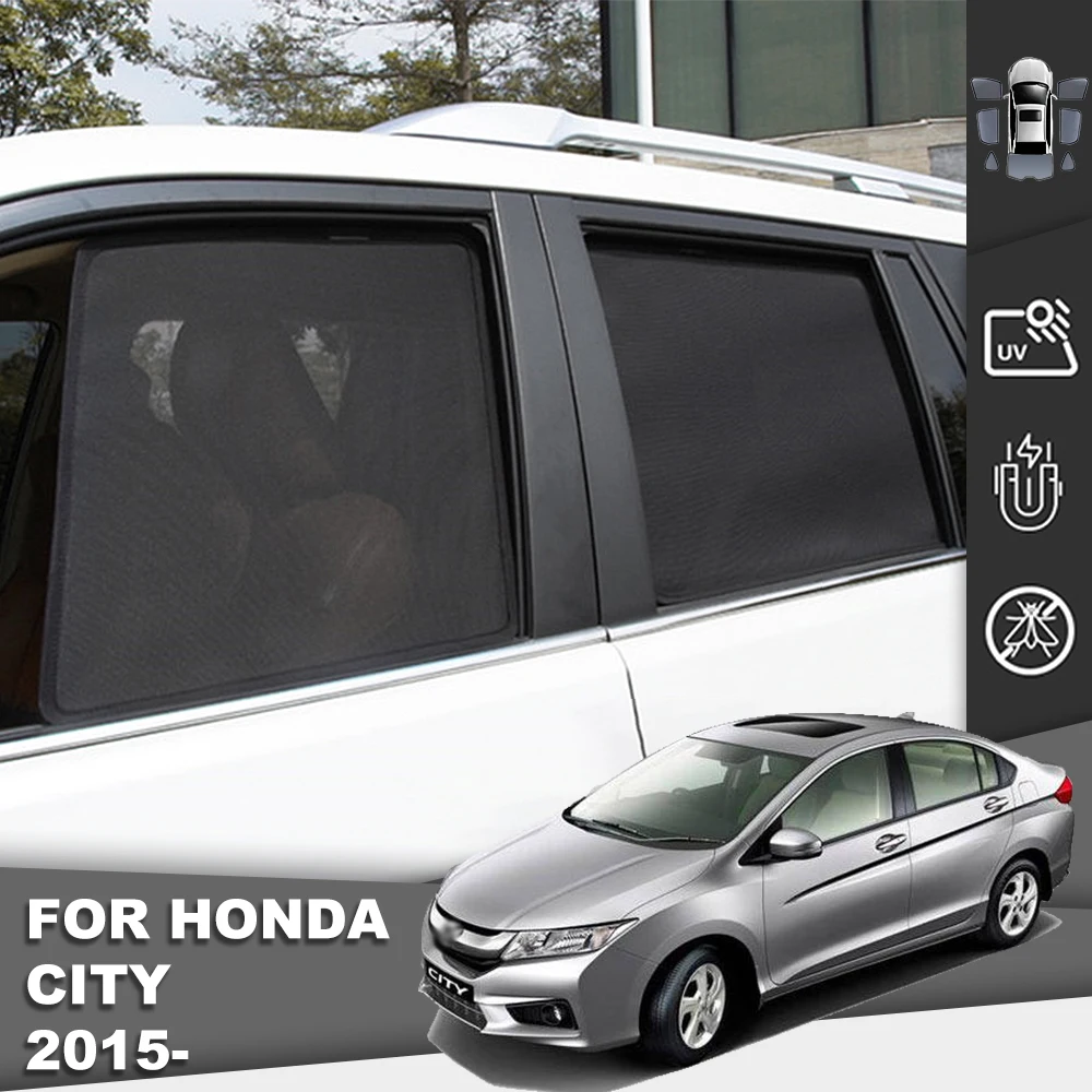 For Honda City Mk6 Grace 2014 2020 Magnetic Car Sunshade Visor Front Windshield Frame Curtain Rear Side Window Sun Shade Shield Car Curtains AliExpress