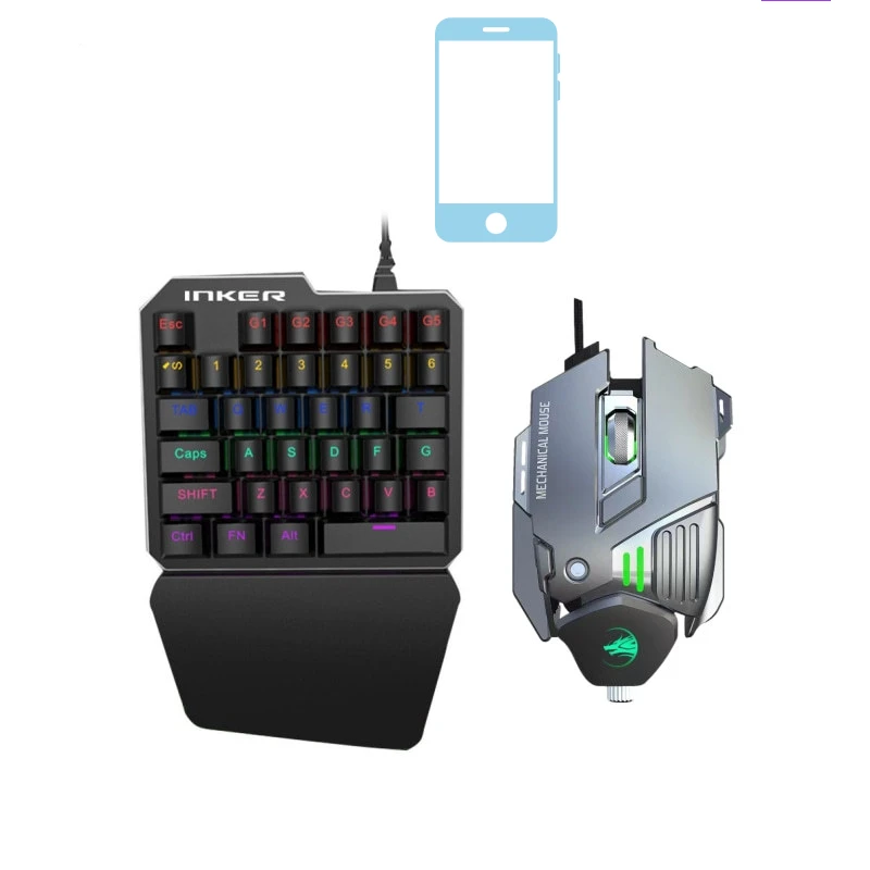 K9-esports-mechanical-single-handed-keyboard-colorful-backlight-single ...