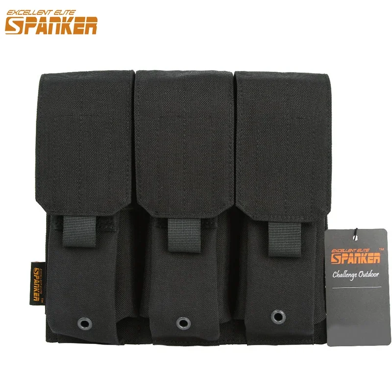 Tactical Molle Triple M4 Magazine Pouch Mag Pouch For M4 M14 M16 AK AR ...