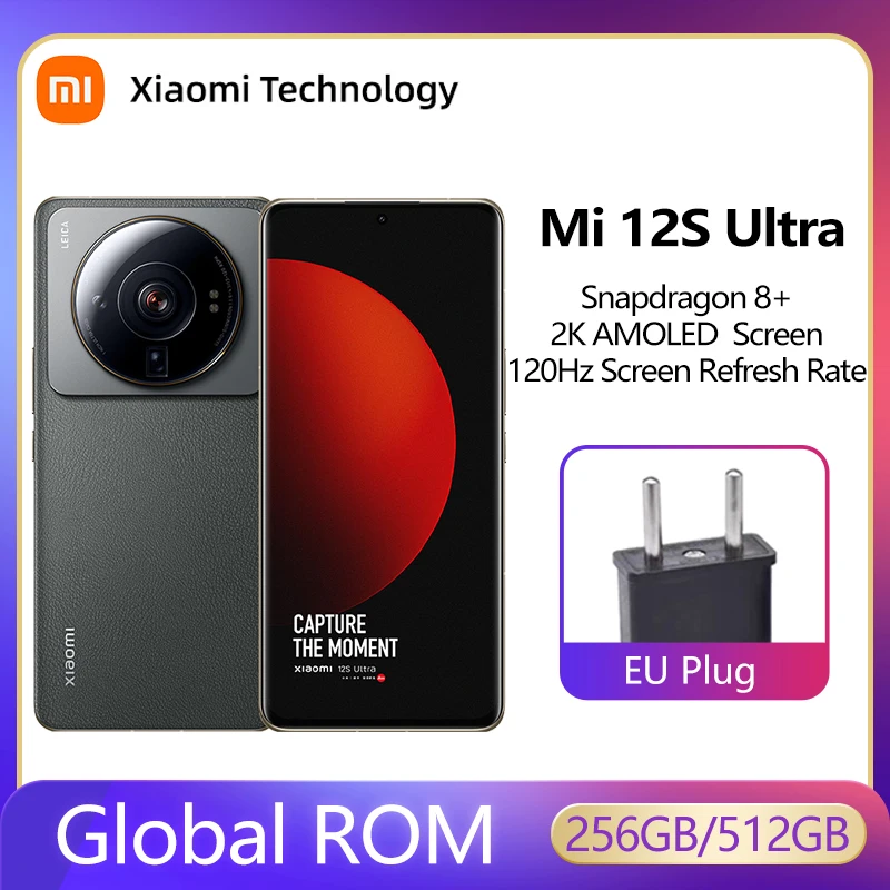 ROM global da UE Xiaomi Mi 12 S Ultra 256/512 Snapdragon 8 Gen 1 + CPU ...