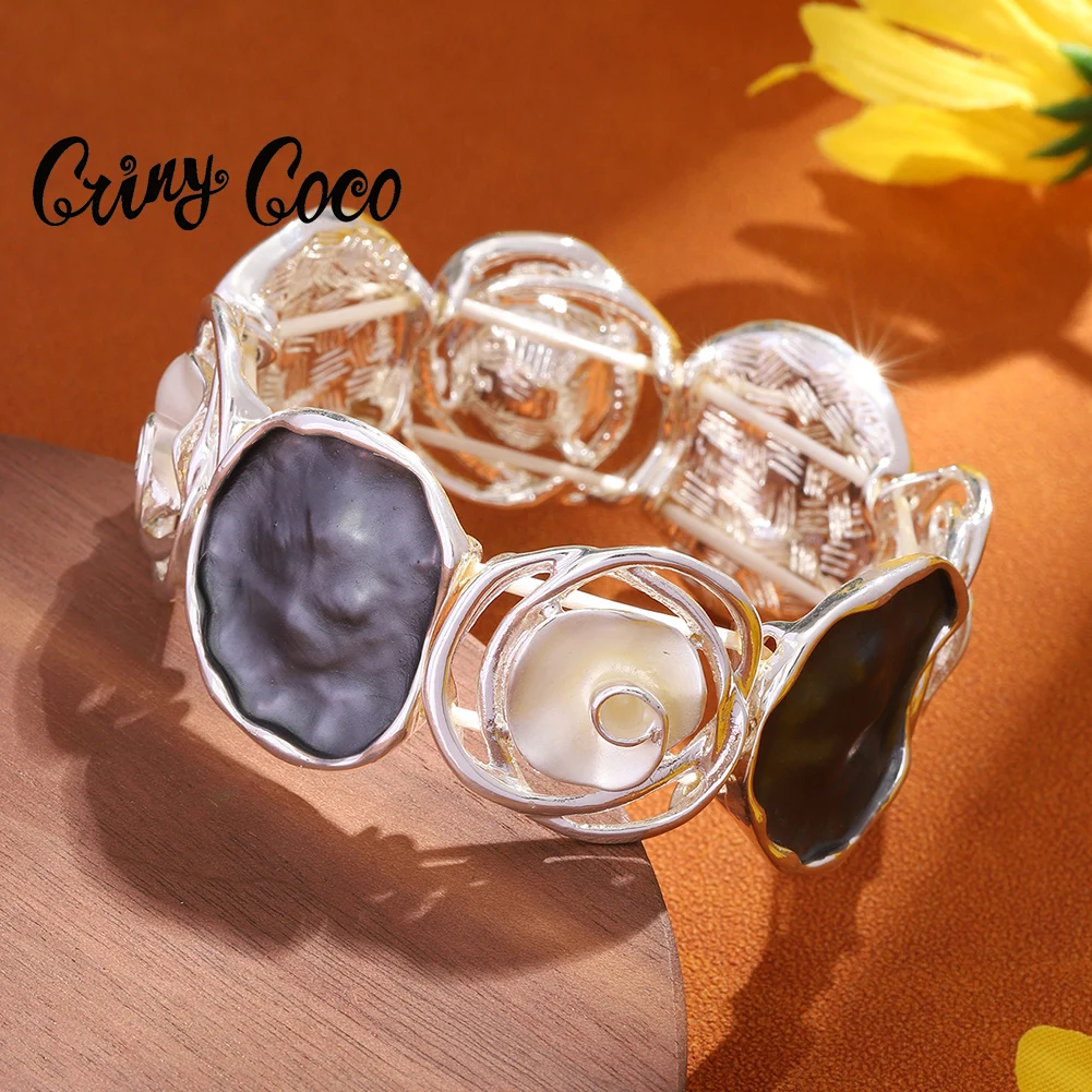 Cring Coco Rose Shape Bracelet Foldable Extendable Round Luxury Jewelry ...