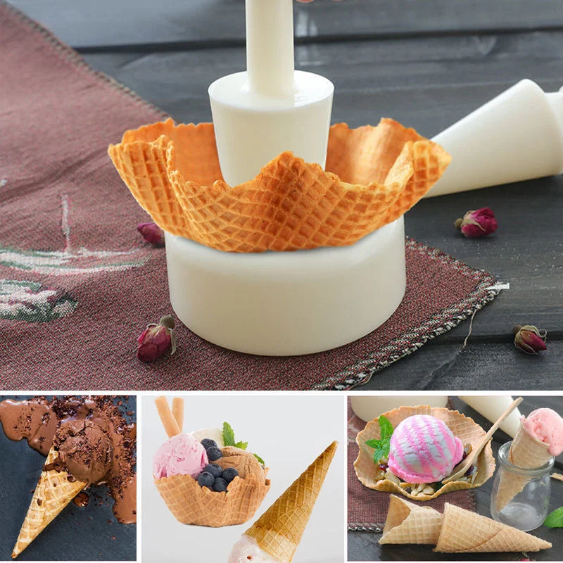 Rolo de ovo sorvete cone molde diy cozinhar omelete fabricante waffle ...