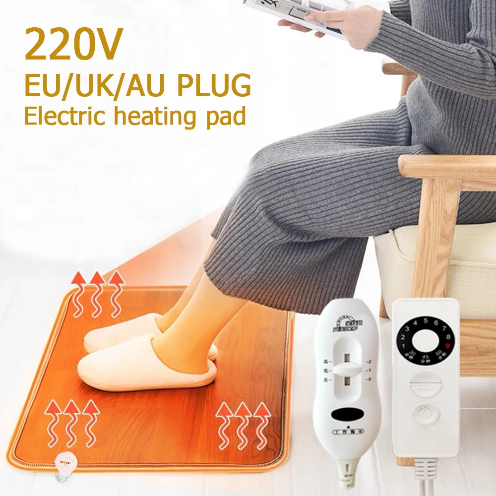 220V-Winter-Heating-Foot-Mat-Office-home-Electric-Heating-Pad-Warm-Feet ...