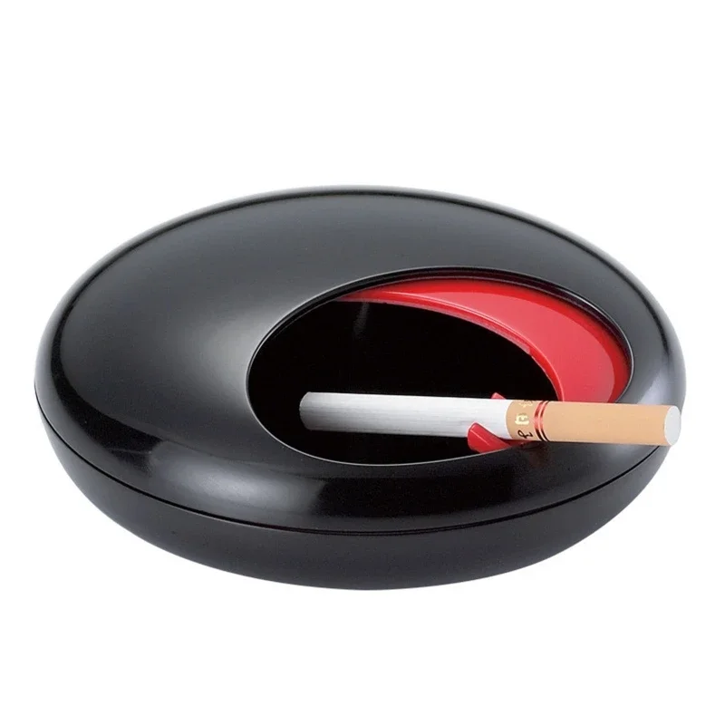 Creative-Desktop-Ashtray-with-Sliding-Lid-Rotating-Ashtray-Windproof ...