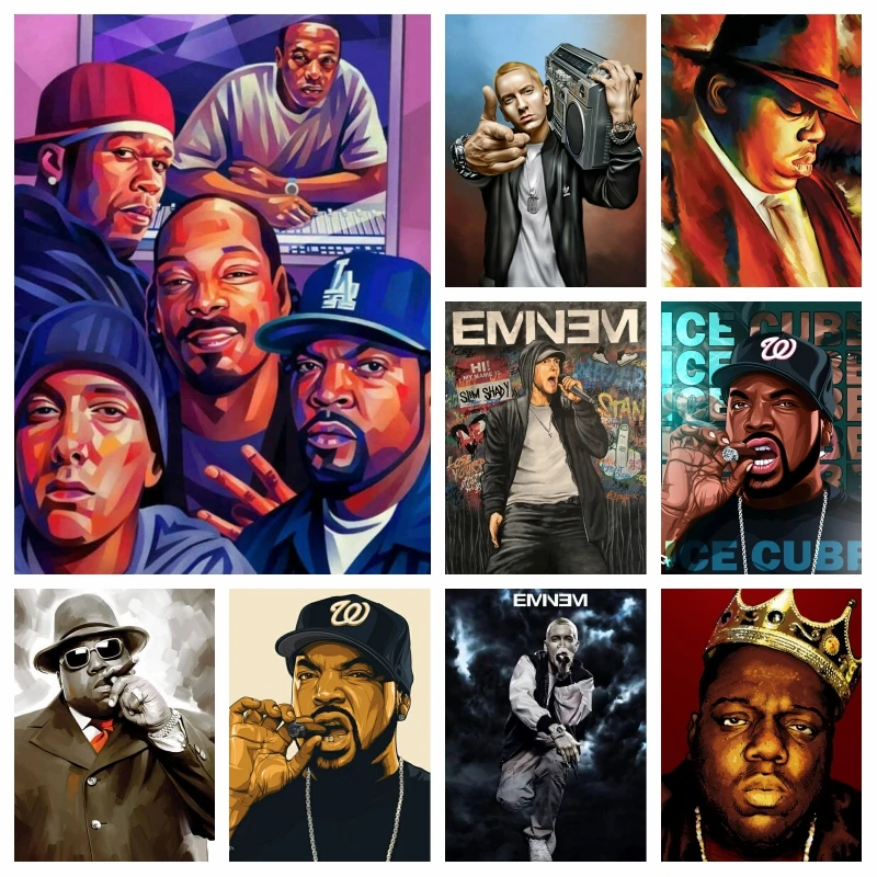 West Coast Rappers Collage