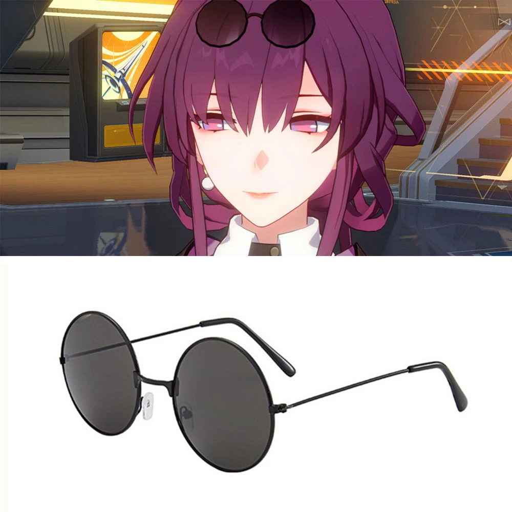 Honkai-Star-Rail-Kafka-Eyeglasses-Frame-Steampunk-Vintage-Glass-Black ...