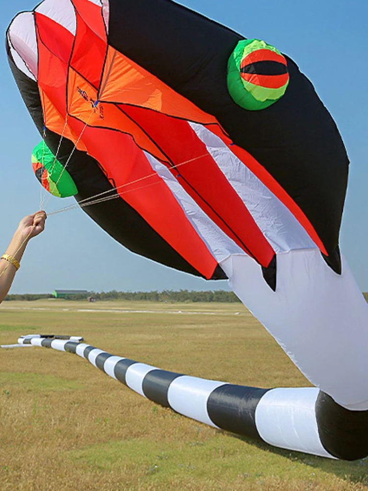 55m Snake Kite Big Single Line Soft Inflatable Kite with Bag – 9km-dwlife