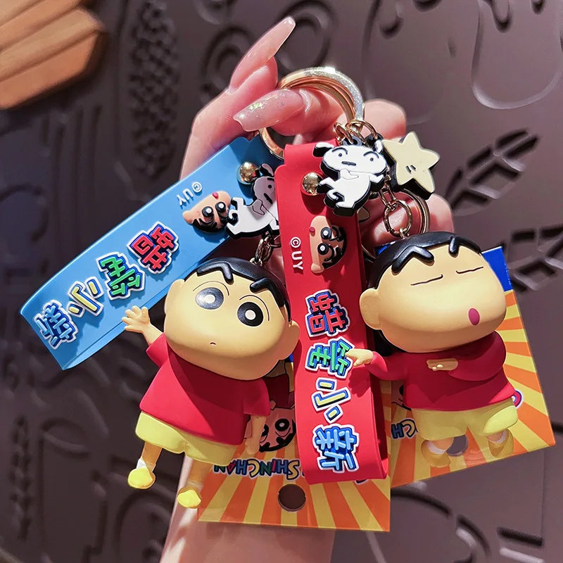 New-Kawaii-Anime-Cartoon-Figures-Crayon-Shin-chan-Keychains-Cute-Doll ...