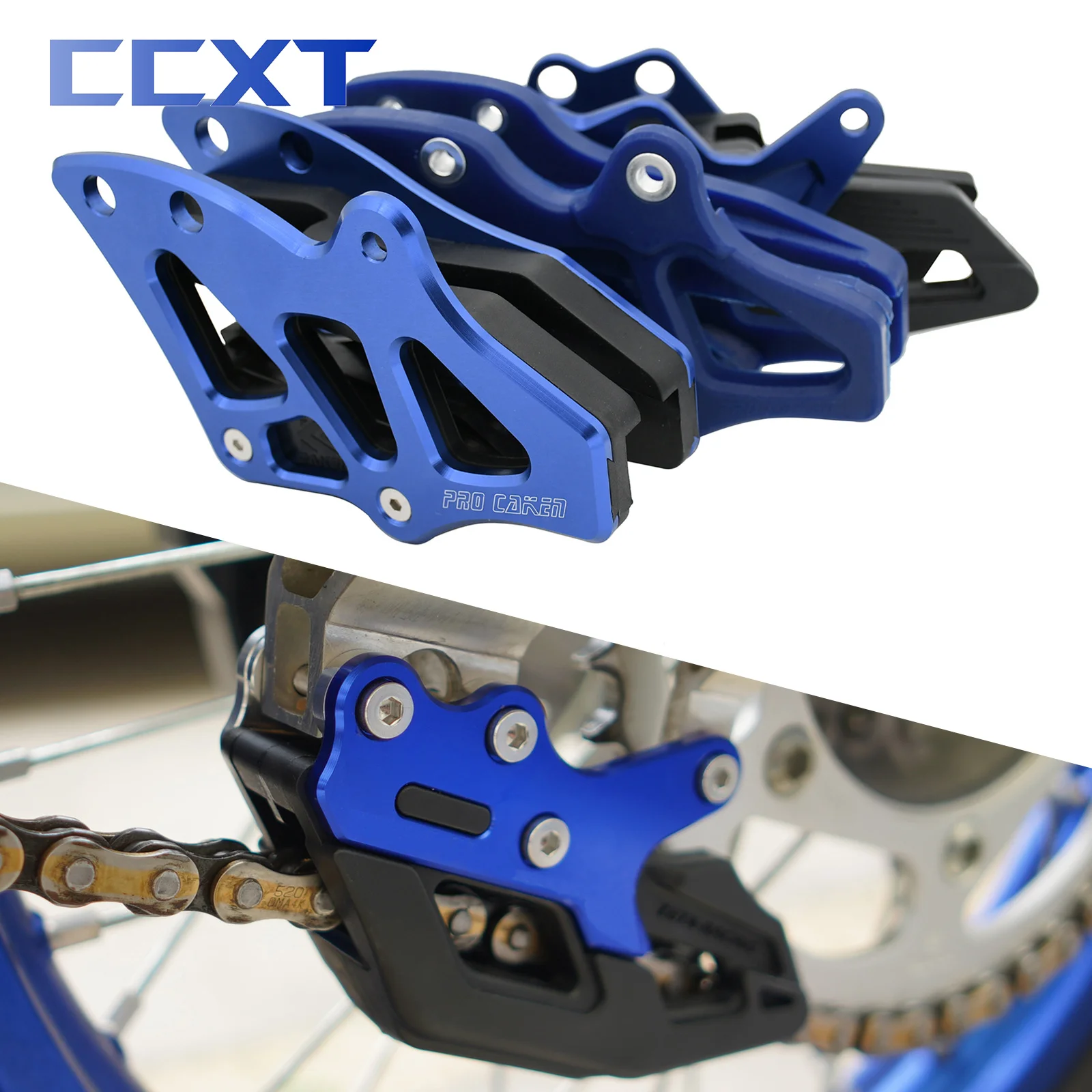 Motorcycle CNC Alminium Rear Chain Guide Chain Guard Protector ...