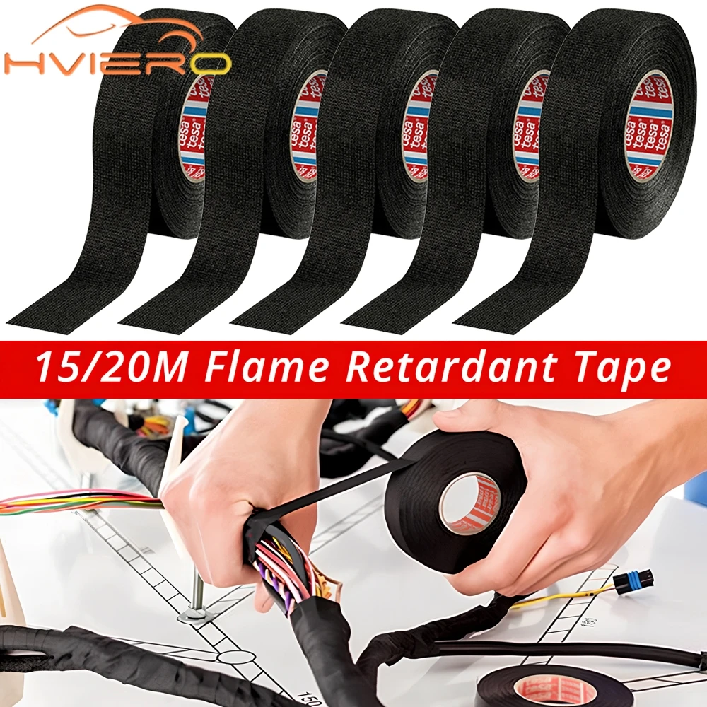 15M 20M Heat-resistant Flame Retardant Adhesive Cloth Tape for Car ...