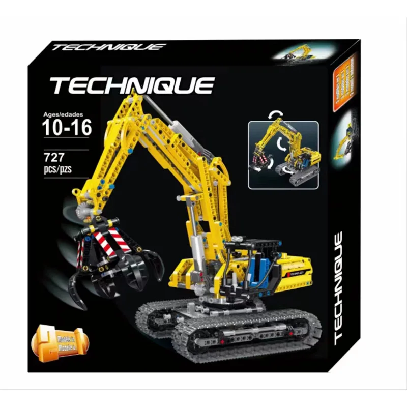 IN-STOCK-720pcs-2in1-Engineering-Technical-Excavator-Building-Blocks ...