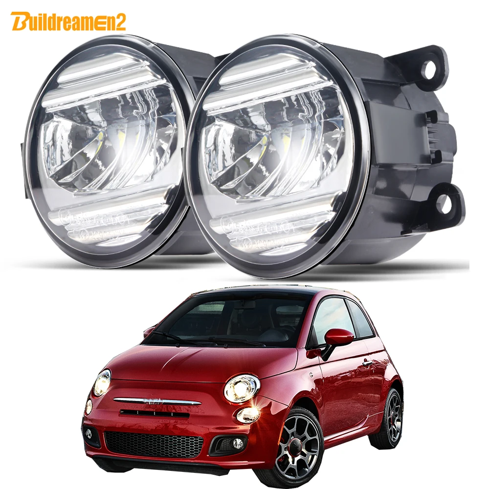 2-Pcs-Car-Front-Fog-Light-Assembly-30W-LED-Fog-Daytime-Running-Lamp-DRL ...
