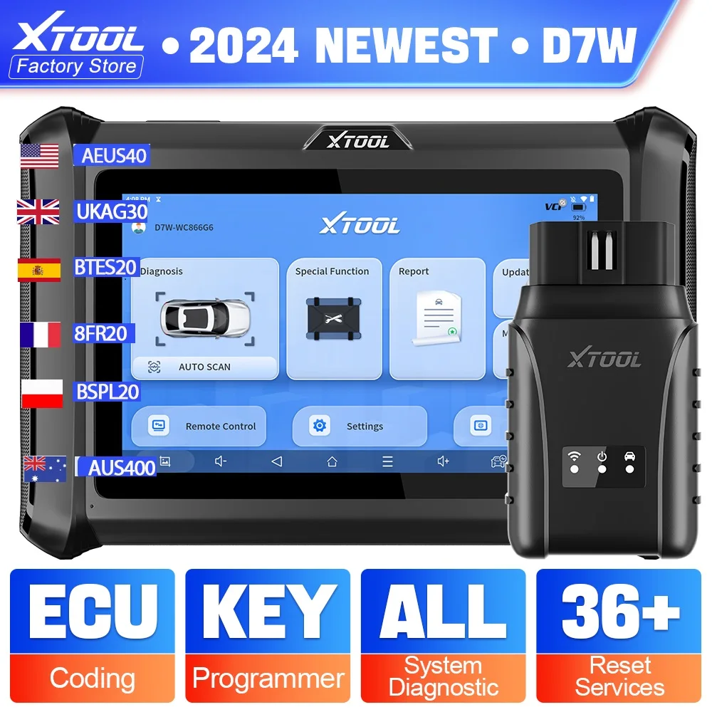 XTOOL-D7W-WIFI-Wireless-Connect-Car-Diagnostic-Tool-ECU-Coding-Key ...