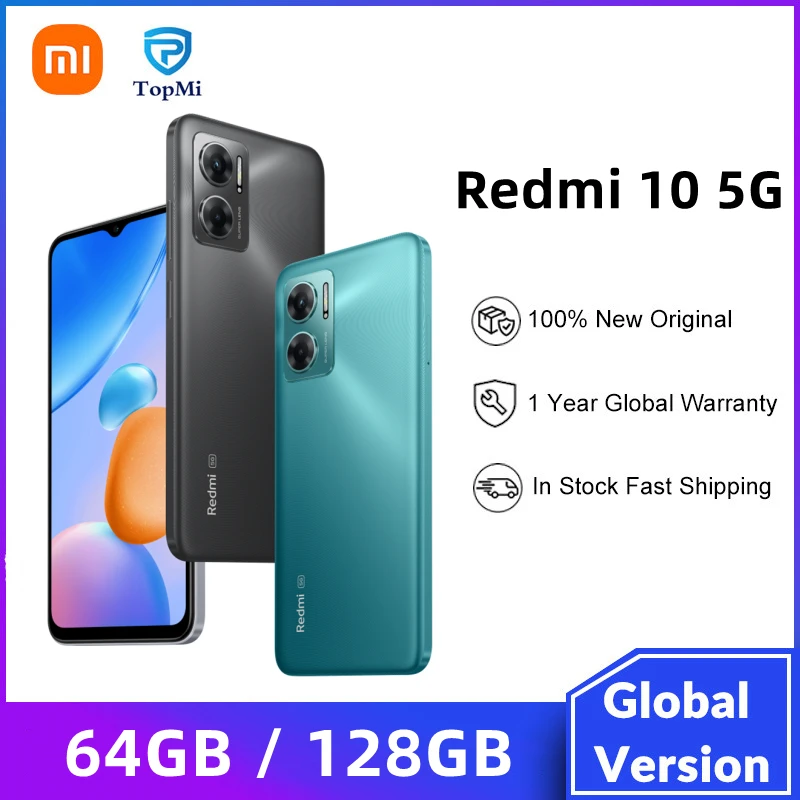 Xiaomi-Redmi-10-5G-Vers-o-Global-64GB-128GB-MediaTek-Dimens-o-700 ...