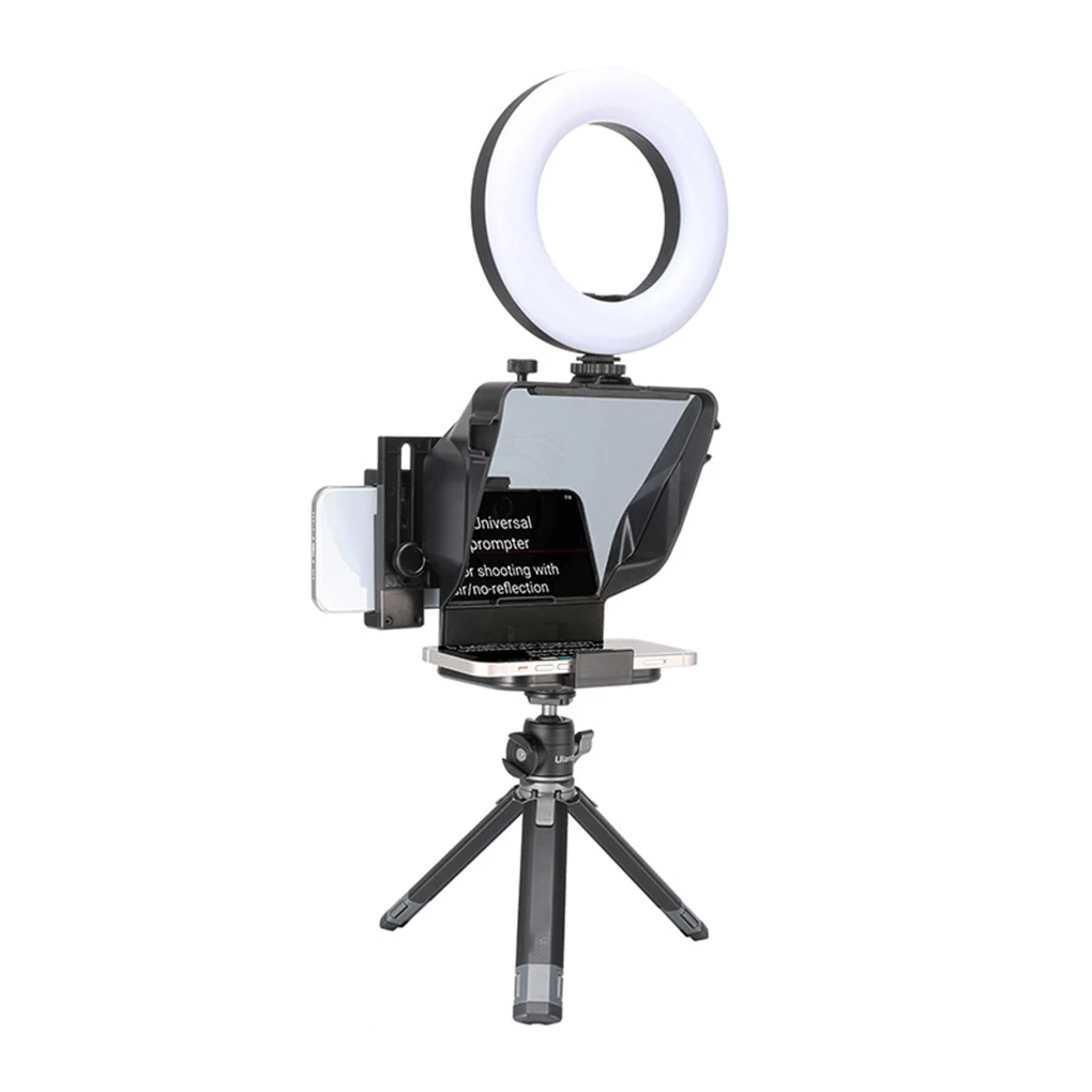 Teleprompter-port-til-para-tel-fono-inteligente-Prompter-con-adaptador ...