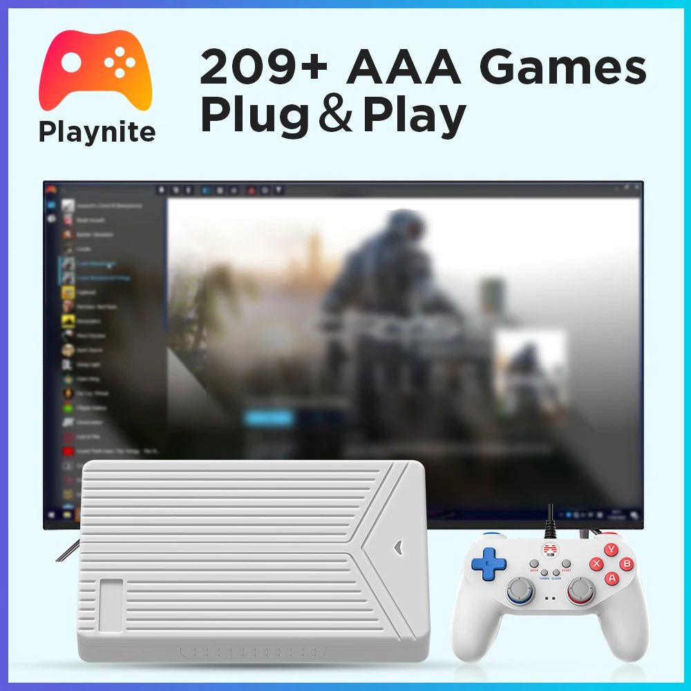 Playnite System 5T Gaming HDD Game Console para PC/Laptop com 209 + AAA ...