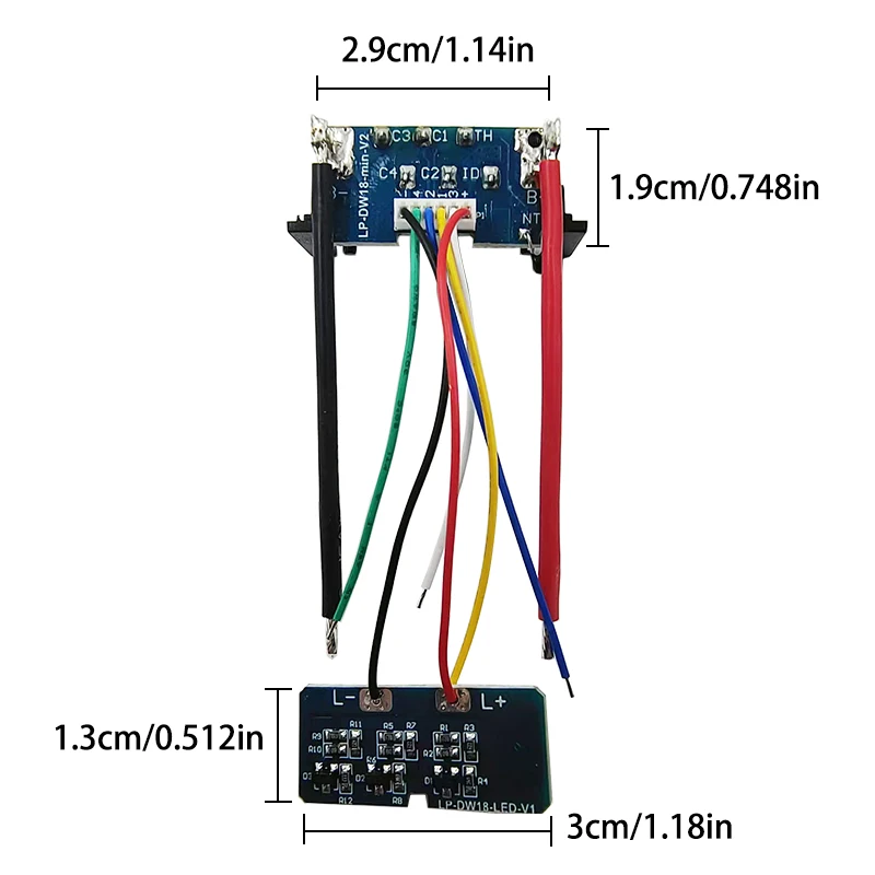 DCB180 Power Tool Parts Lithium Battery PCB BMS Charging Protection ...