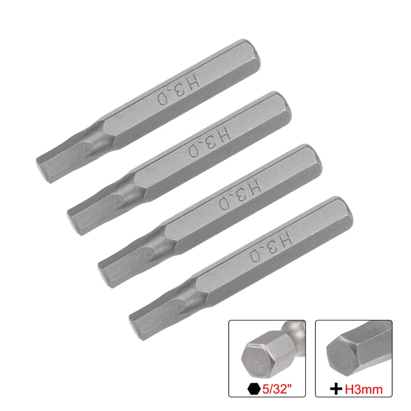 4pcs-H3-Hexagon-Screwdriver-Bit-Set-Hex-Bits-5-32-Inch-Hex-Shank-Hex ...