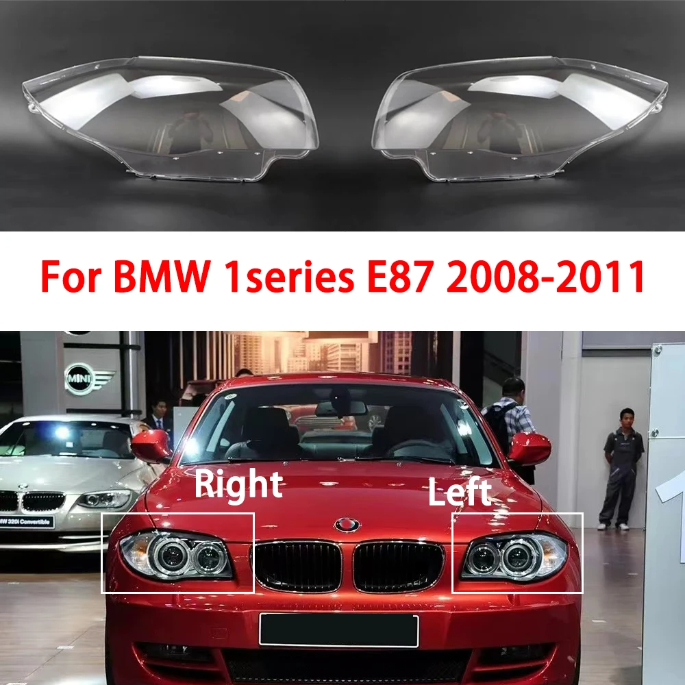 For-BMW-1series-E87-2004-2011-Car-Headlight-Cover-Lens-Glass-Shell ...