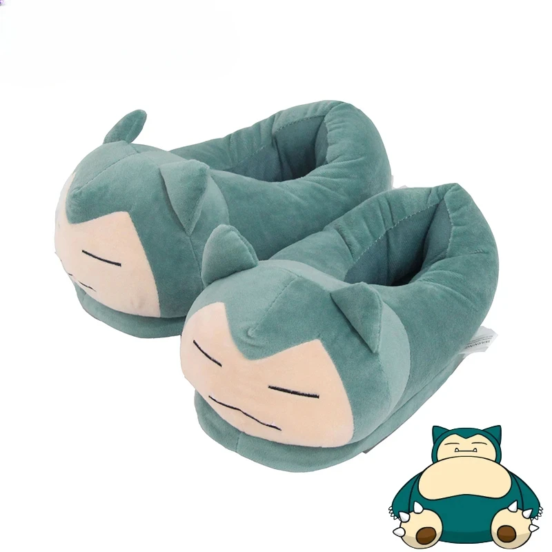 JPAnime-Snorlax-Cosplay-Plush-Shoes-Adult-Slippers-Warm-Cartoon-Shoes ...