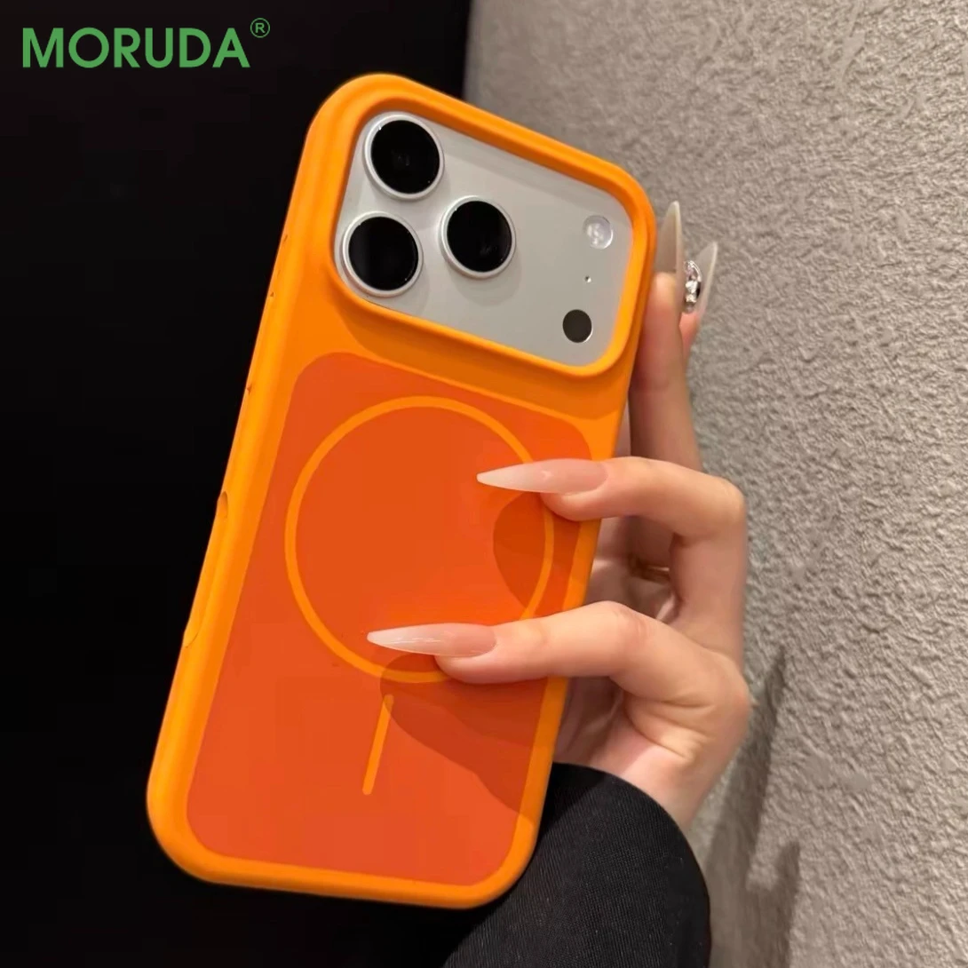 Candy Double Color Liquid Silicone Magnetic Case For iPhone 17 Pro Max ...