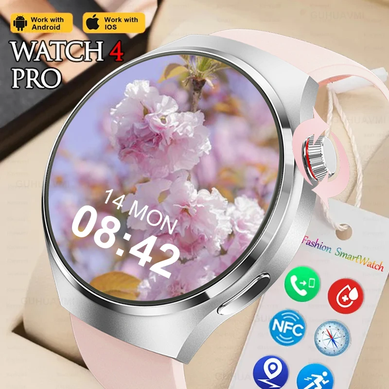 For-Huawei-GT4-Pro-Smart-Watch-Women-GPS-Watch-4-Pro-360-360-HD-Screen ...