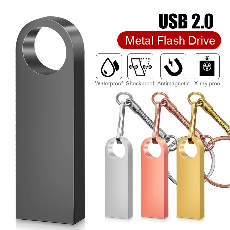 Pendrive 128GB USB creative gold key USB 2.0 usb Flash Drive pendrive ...