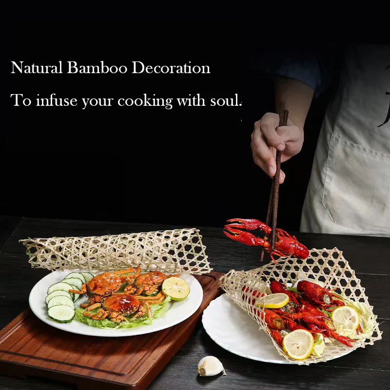 Bamboo Hexagonal Heat Proof Mat Multiple Use Creative Table Display ...