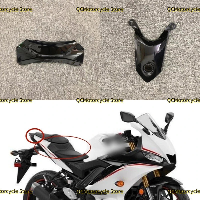 Carenado-medio-trasero-para-motocicleta-negro-brillante-para-YAMAHA-YZF ...
